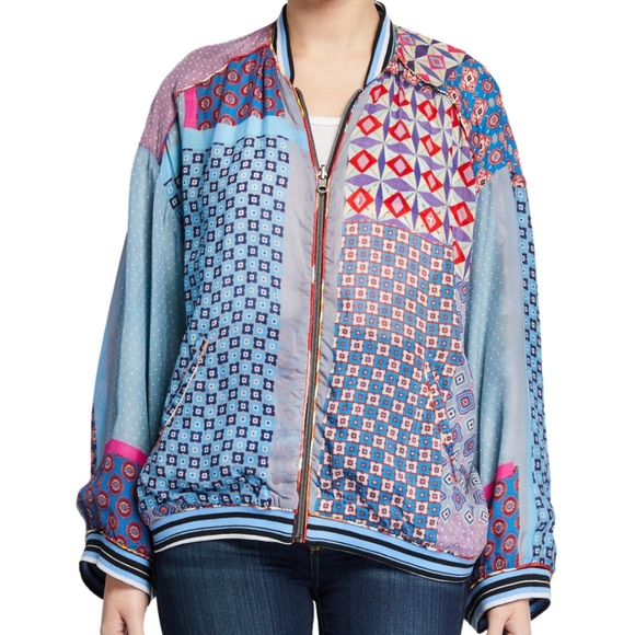 Johnny Was | Jackets & Coats | Johnny Was Reversible Silk Bomber Jacket ...